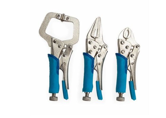 Auto Hand Tool Customized Colors Lock Plier Kit Tool 3Pcs 4" 4.5" 5" Size Mini Locking Pliers Set
