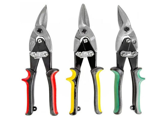 Cutting Aviation Snip Set Straight Left And Right Offset Aviation Tin Snips